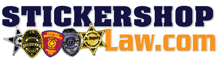 Custom Police Stickers & Sheriff Badge Stickers | StickerShopLaw.com